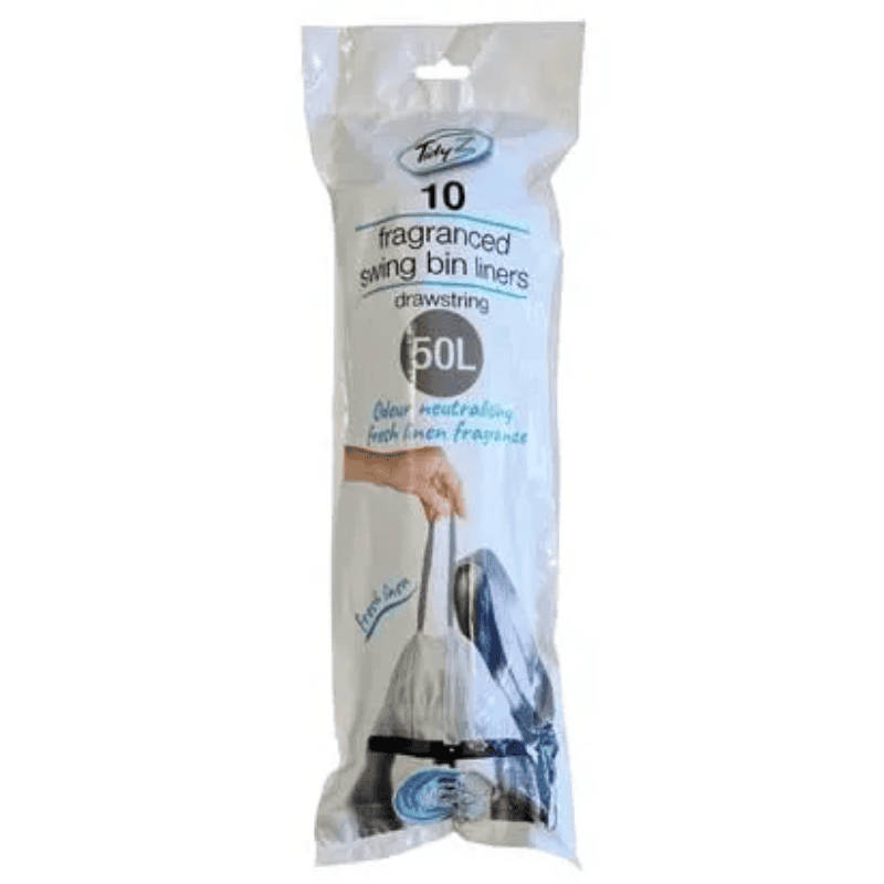 Tydiz 50L White String Bin Liners – cleancrate.co.uk